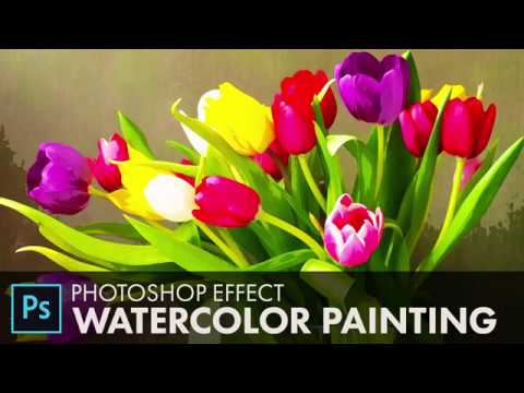 How To Create A Watercolor Painting Effect in Photoshop - Step by Step