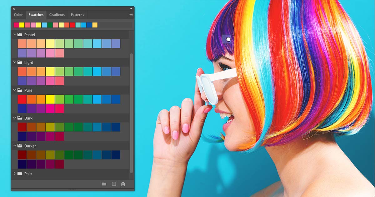 Drag And Drop Color Swatches In Photoshop CC 2020