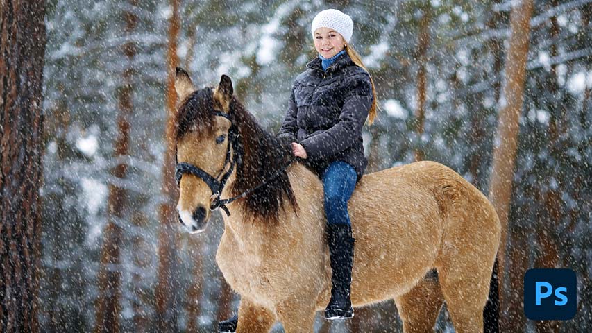 How to Add Falling Snow to Photos with Photoshop
